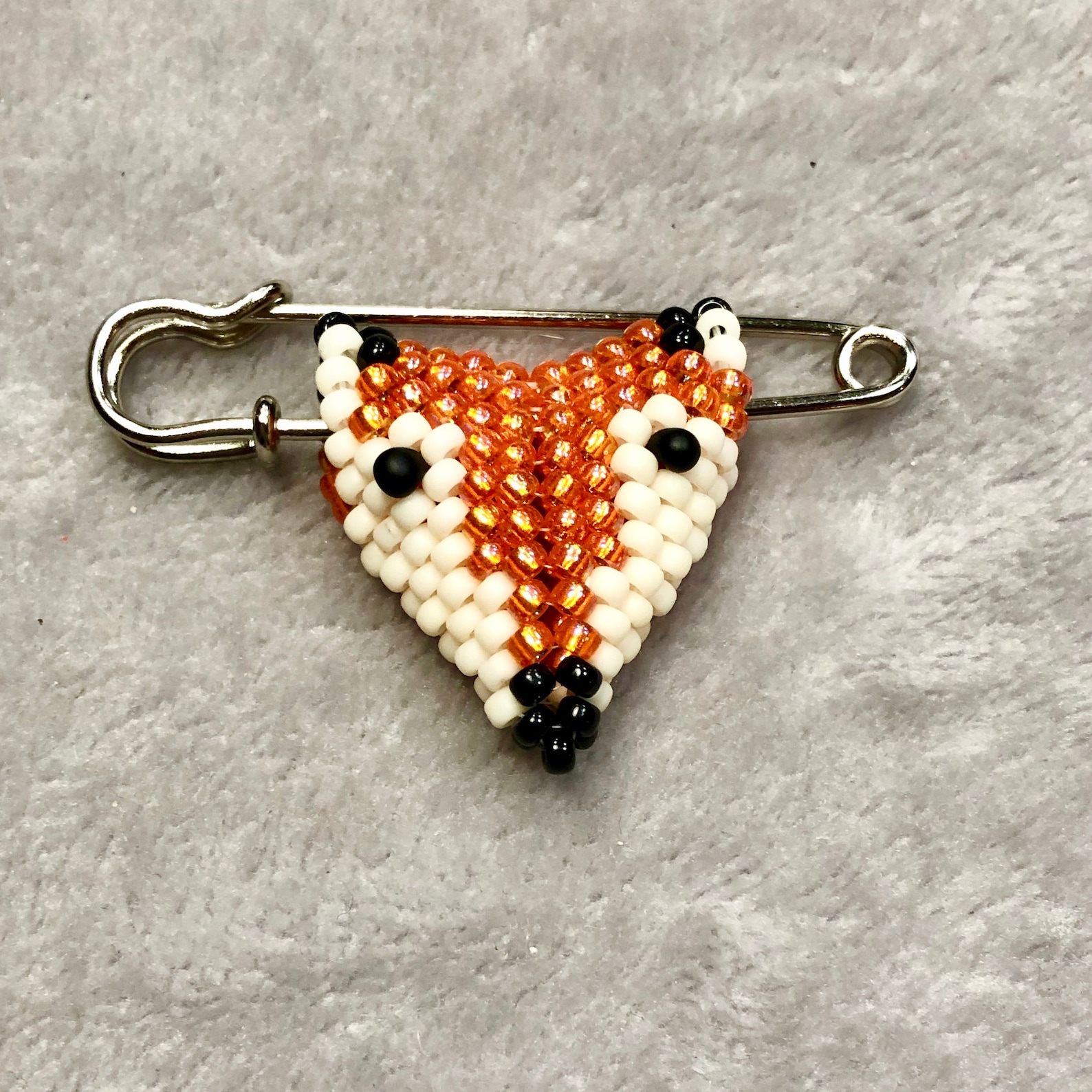 Fox Critter Bead, 3D Peyote Beaded Bead, Geometric Beading Pattern, 3D ...