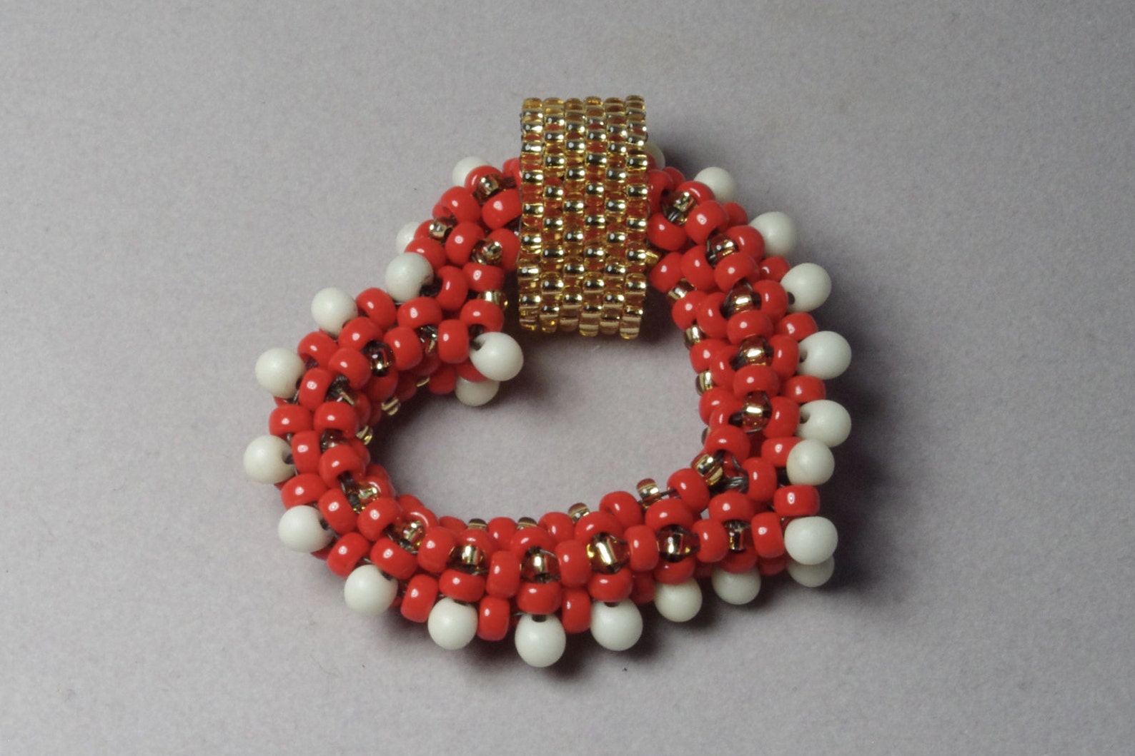 Beading Photo Tutorial Pattern Instructions. Beaded Valentine | Etsy