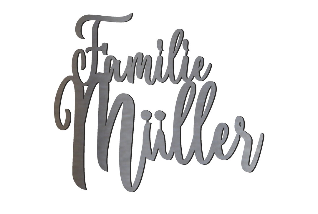 Name Tag / Door Sign Made of Stainless Steel 25 Cm Wide - Etsy