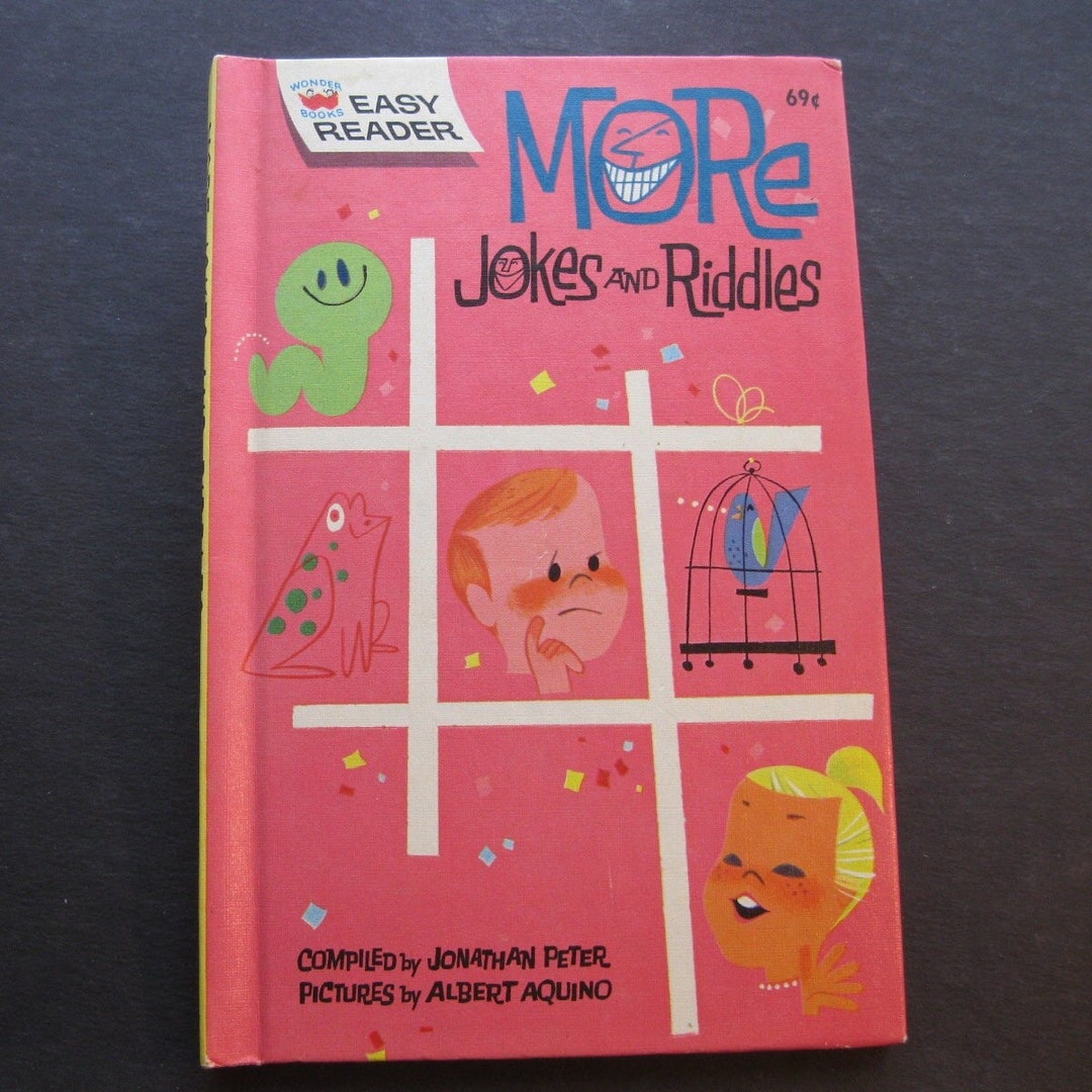 MORE JOKES and RIDDLES Wonder Books Easy Readers 1963 Hb Peter Very ...