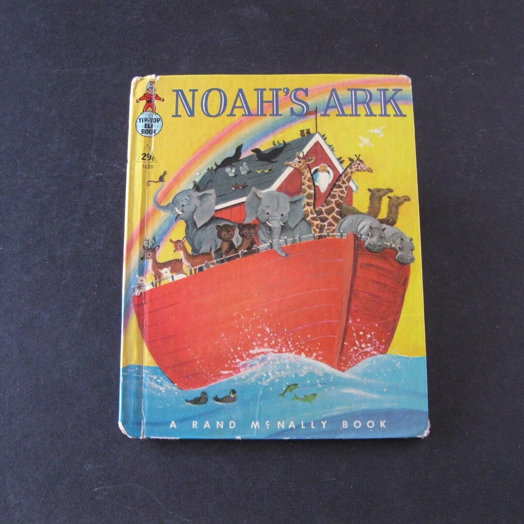 NOAH'S ARK Vintage Rand Mcnally Tip Top Elf 1952 Dorothy Bell Briggs #1020 Flood Very Good!! - Etsy