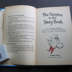 The Surprise in the Story Book Vintage Wonder Books Easy Readers 1963 ...