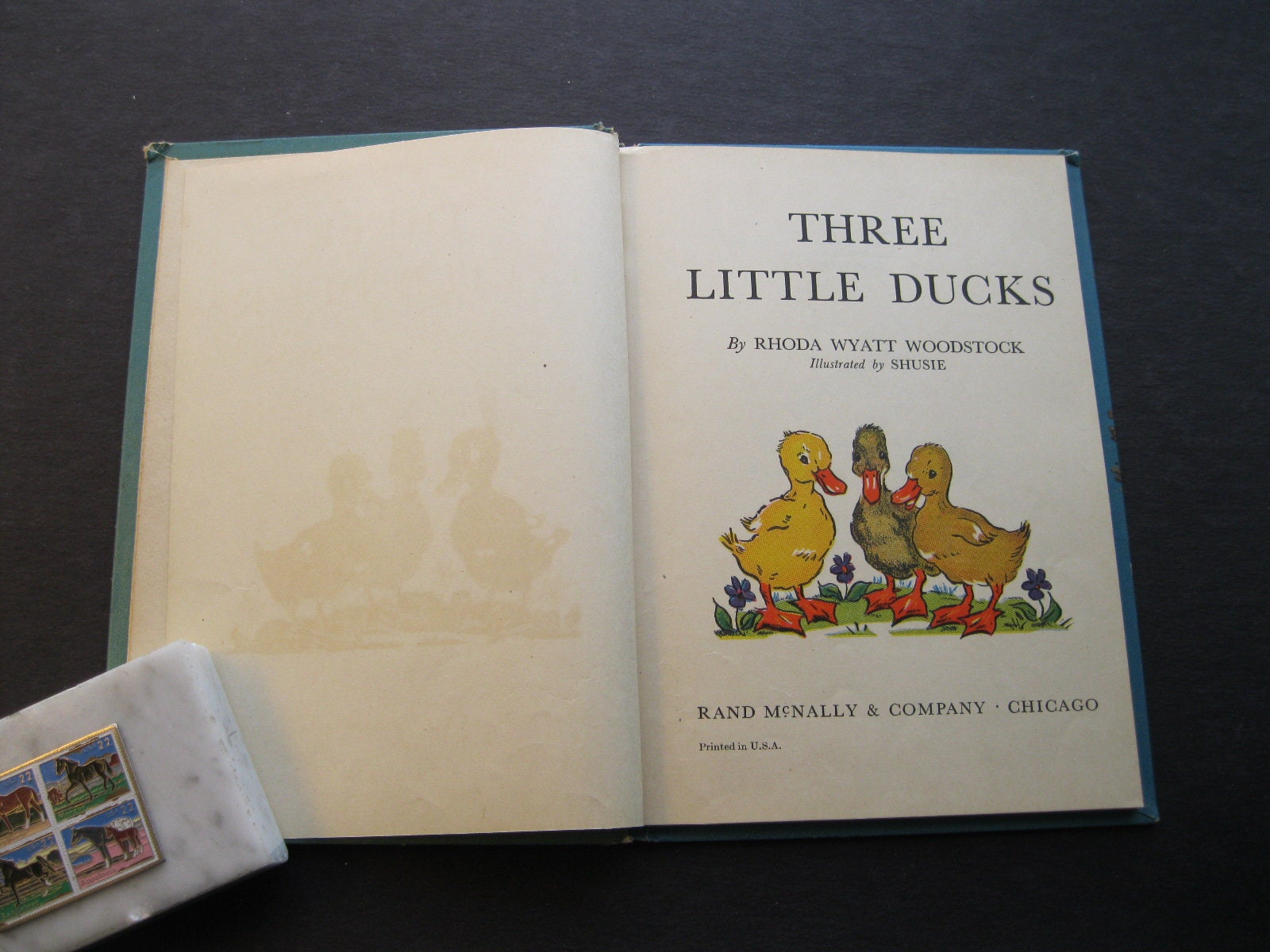 Three Little Ducks Vintage Rand Mcnally Junior Elf 1945 Hb Rhoda ...