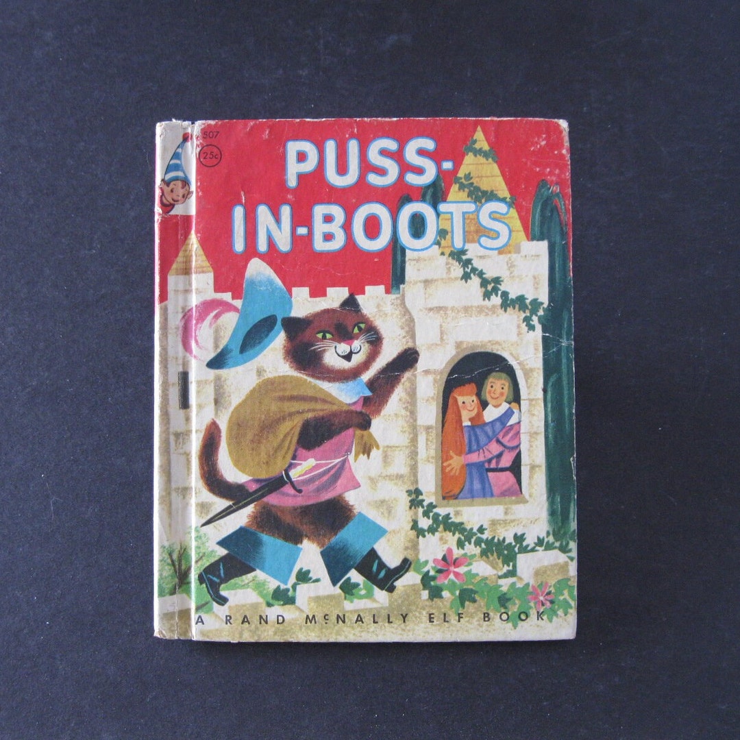 PUSS-IN-BOOTS vintage Rand McNally Elf 1956 hb Bernice Lou Myers ...