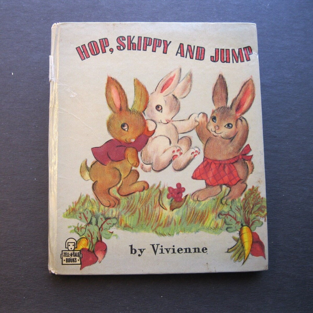 Hop, Skippy and Jump Vintage 1947 Hardback Whitman Tell a Tales Bunny ...