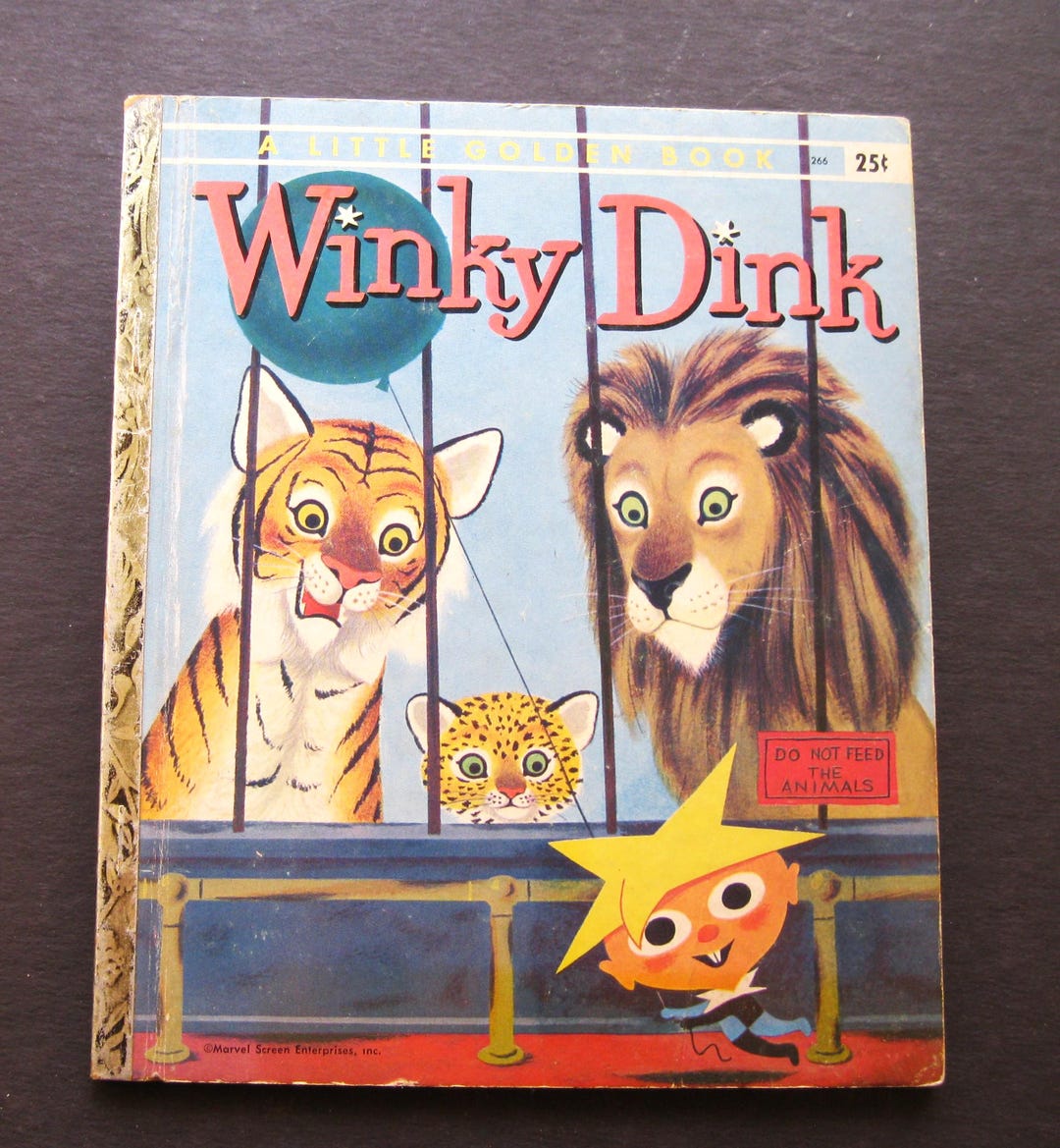 WINKY DINK Simon & Schuster A Little Golden Book 1956 A First Ann ...