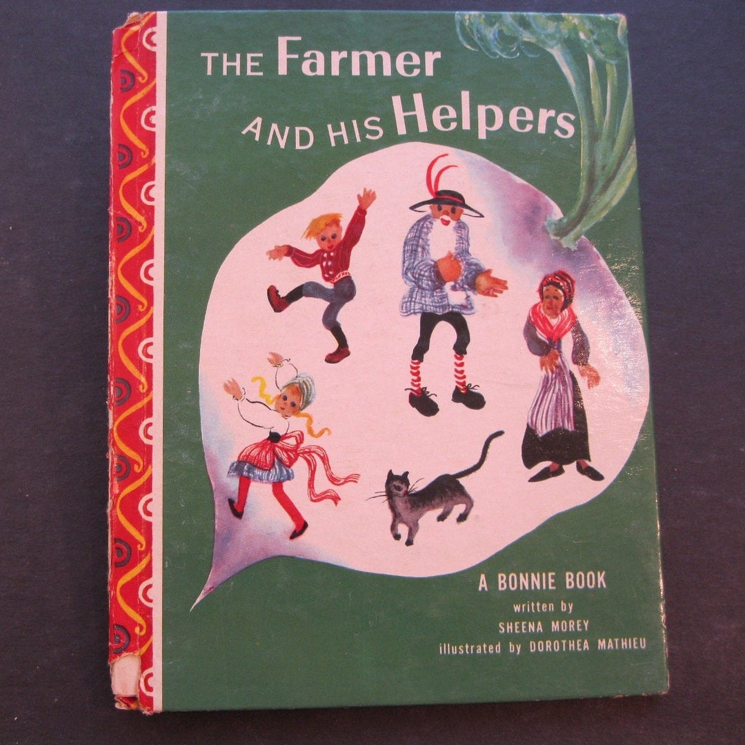 The Farmer and His Helpers A Bonnie Book 1948 Hb Old Folk Tale Sheena ...