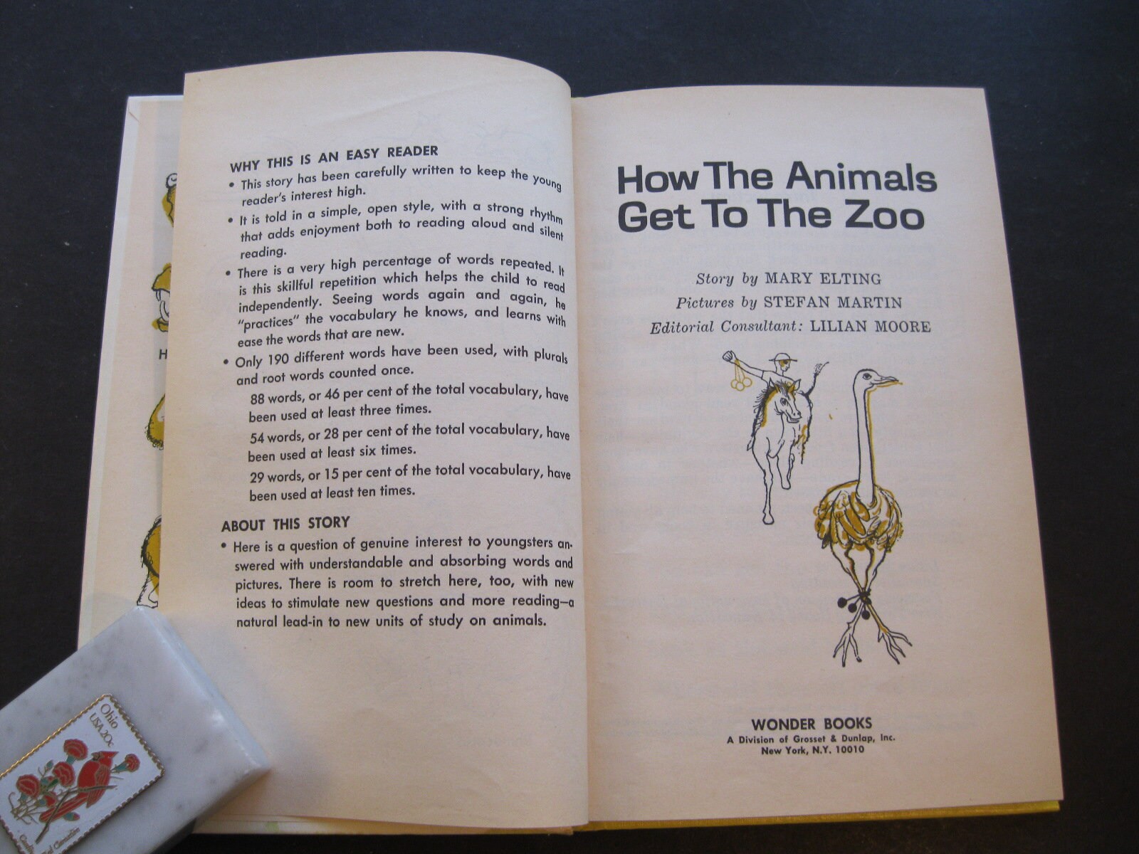 How the Animals Get to the Zoo Vintage Wonder Books Easy Readers 1964 ...