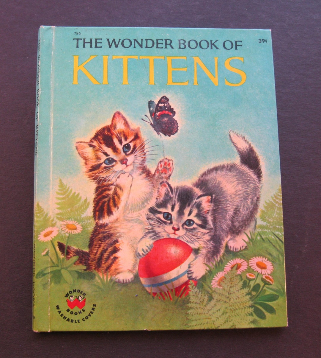 The Wonder Book of KITTENS Vtg Wonder Books 1963 Hb Barbara Waring Cats ...