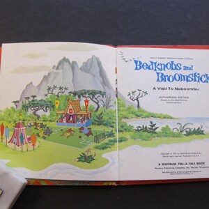 BEDKNOBS and BOOMSTICKS A Visit to Naboombu Vtg 1971 Whitman Tell a ...