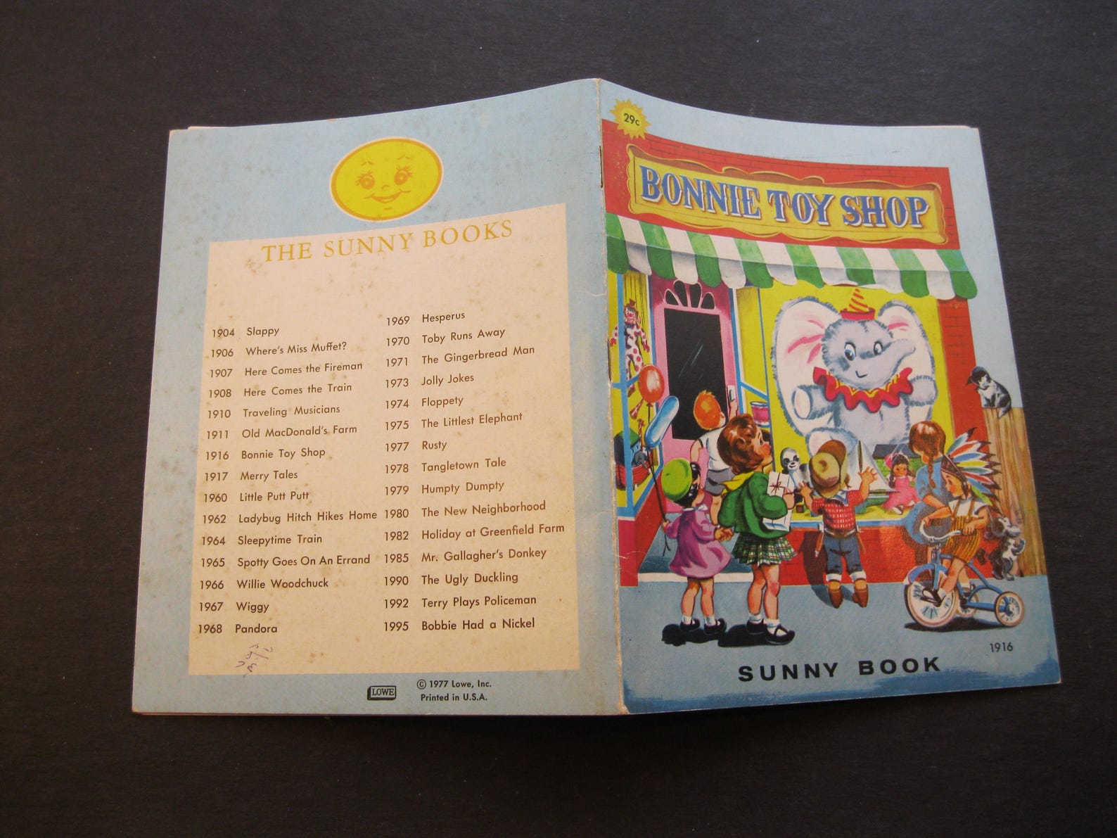 BONNIE TOY SHOP Sunny Book #1916 Nan Pollard Paperback Like New!! - Etsy