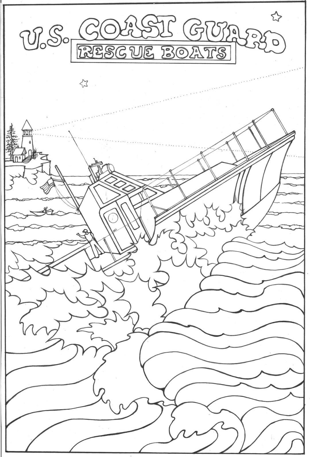 Coloring Pages, Coast Guard. - Etsy