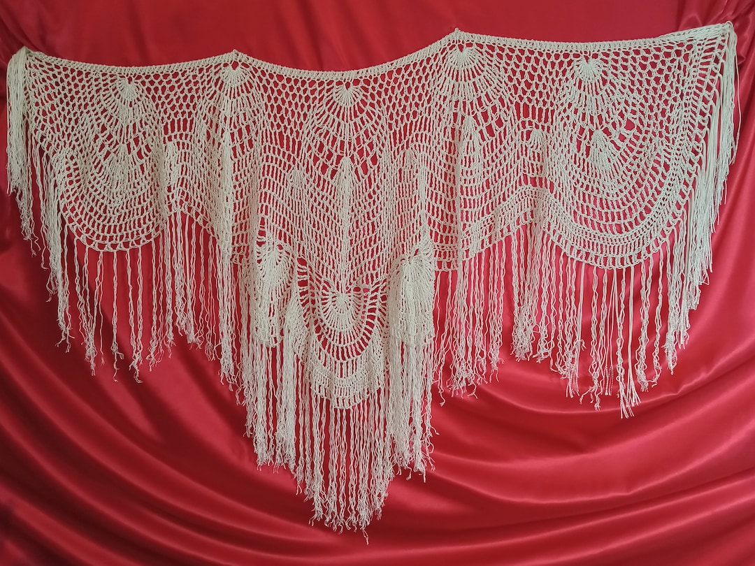 Shimmery, Heavy Weight White Shawl Made From Nylon Fish Net Twine - Etsy