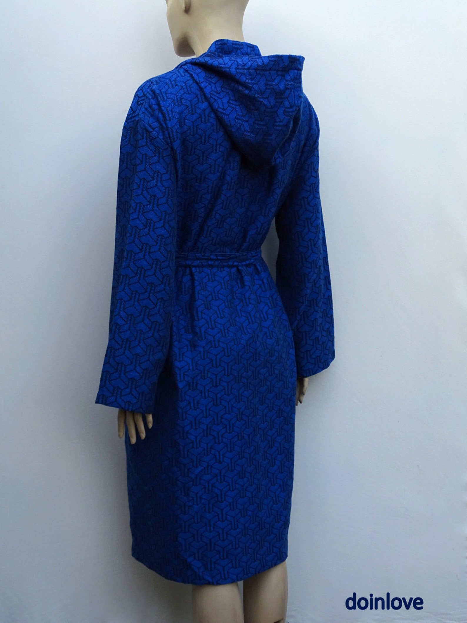 Saxe Blue and Black Colour Jacquard Turkish Soft Cotton - Etsy