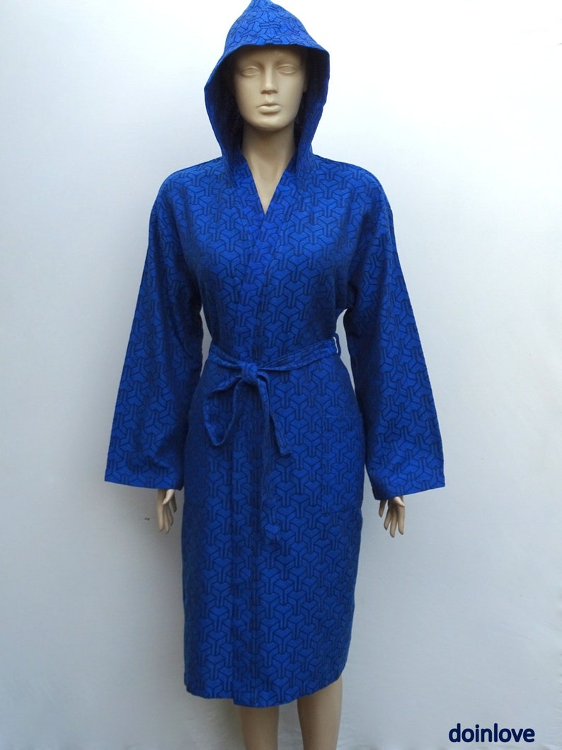 Saxe Blue and Black Colour Jacquard Turkish Soft Cotton - Etsy