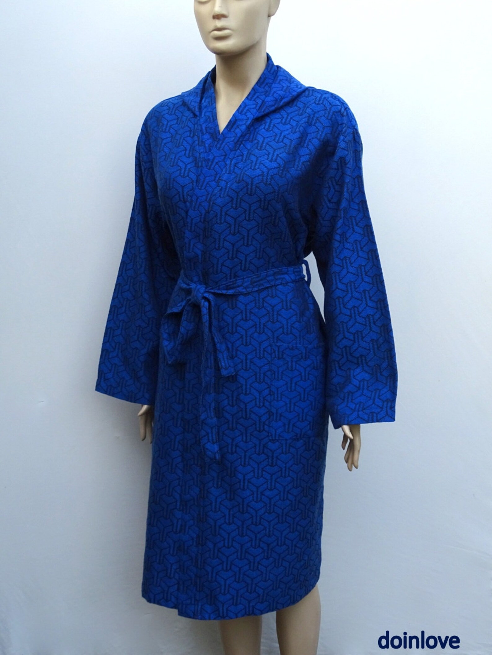 Saxe Blue and Black Colour Jacquard Turkish Soft Cotton - Etsy