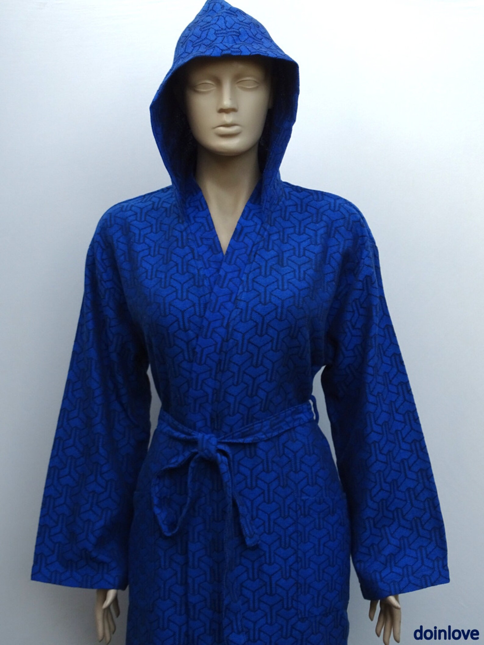 Saxe Blue and Black Colour Jacquard Turkish Soft Cotton - Etsy