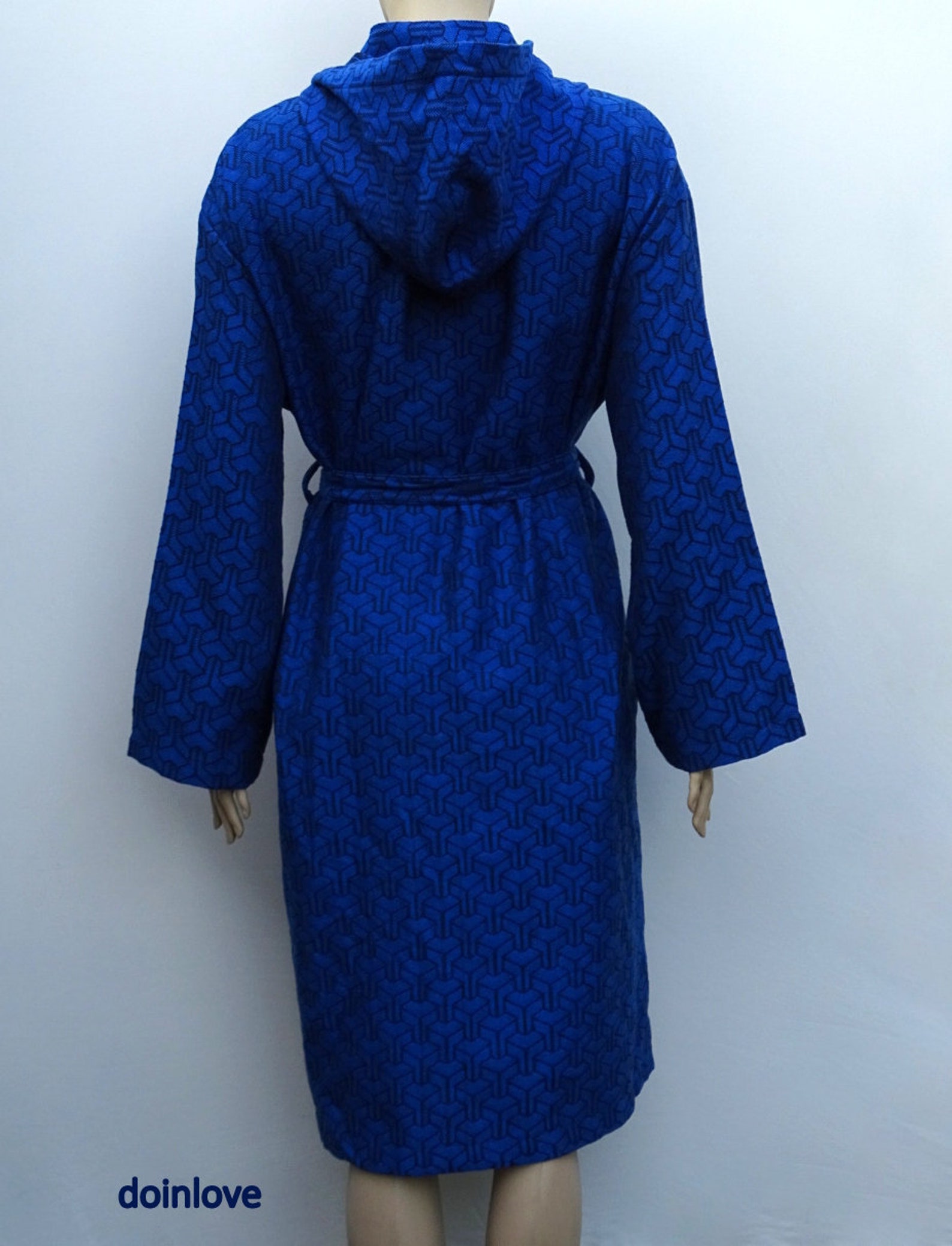 Saxe Blue and Black Colour Jacquard Turkish Soft Cotton - Etsy