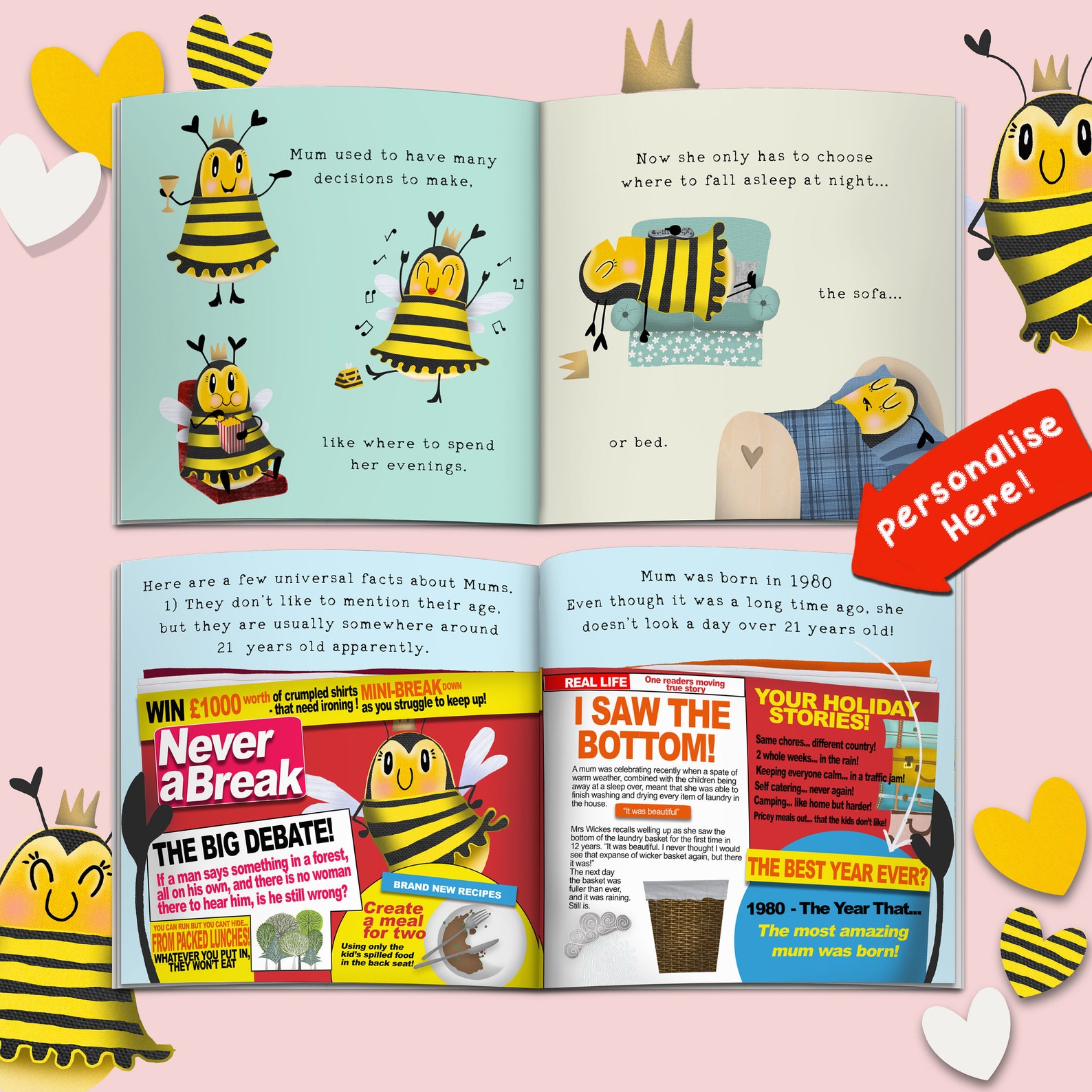 Personalised 'my Mum' Book for Mother's - Etsy UK