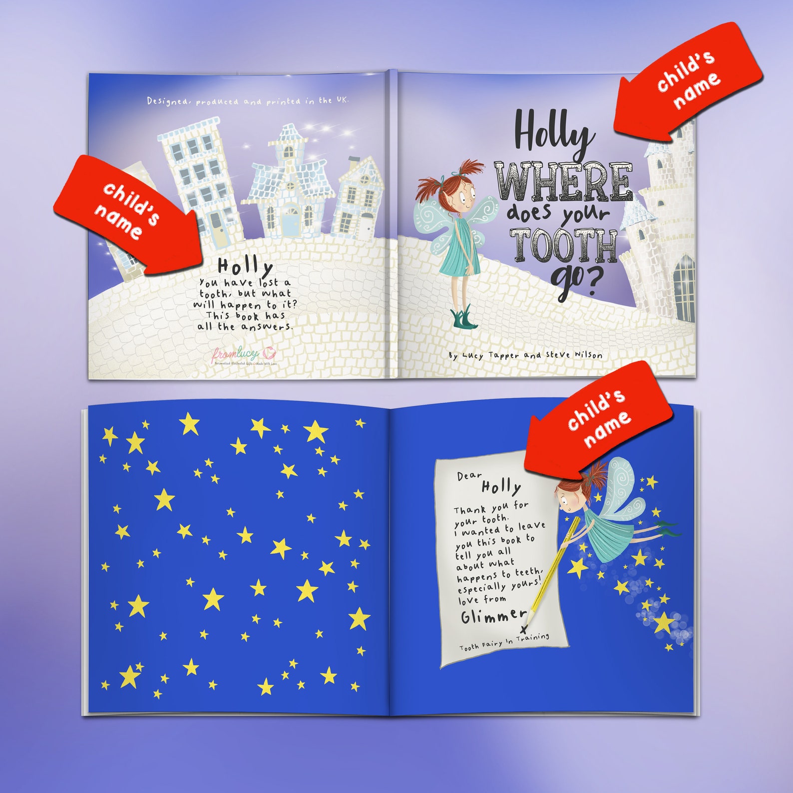 Personalised Tooth Fairy Story Book Children's Tooth - Etsy