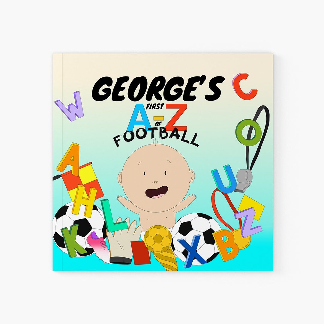 Personalised Baby's First A-Z of Football Book, Personalized Book for ...
