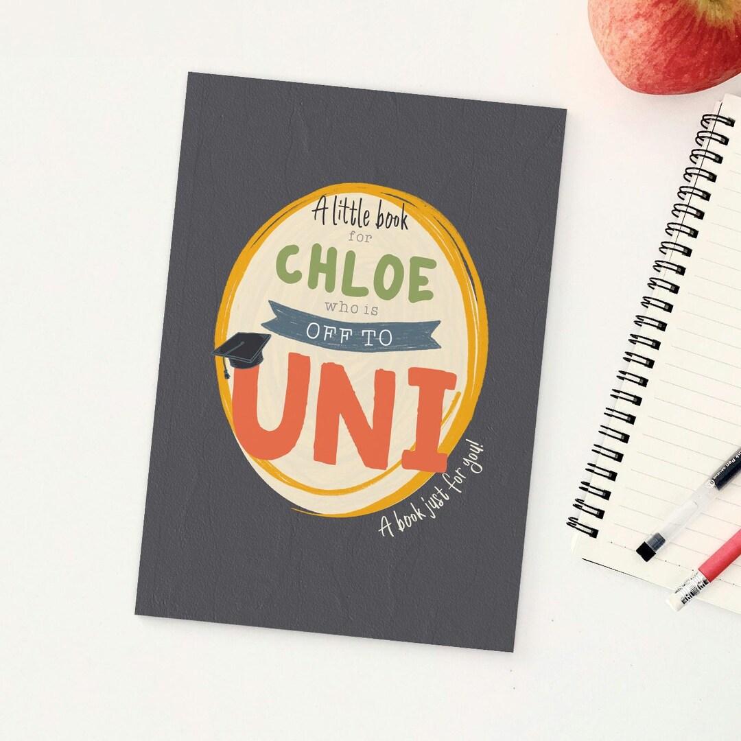 Personalised University Fill-in Book Student Gift, Survival Planner ...