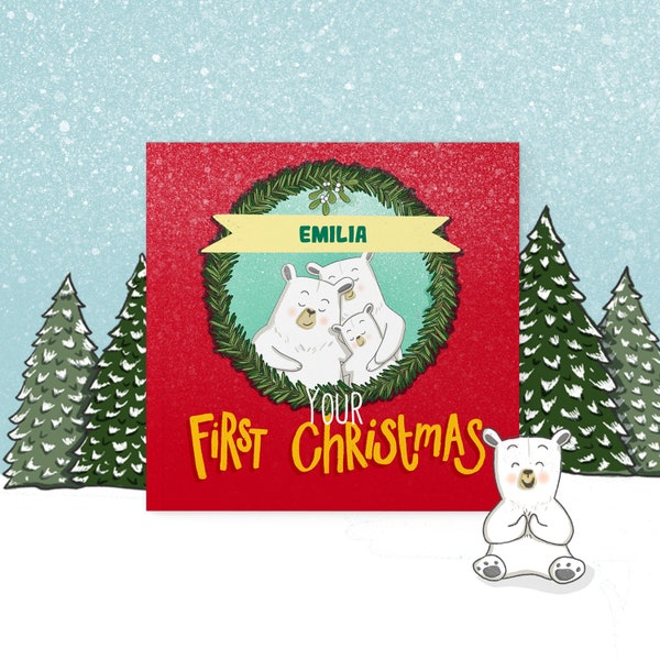 Personalized Babys First Christmas Book - Etsy