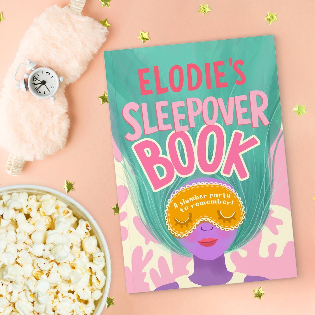 Personalised Teenage Sleepover Activity Book, Girl Gifts, Best Friend ...