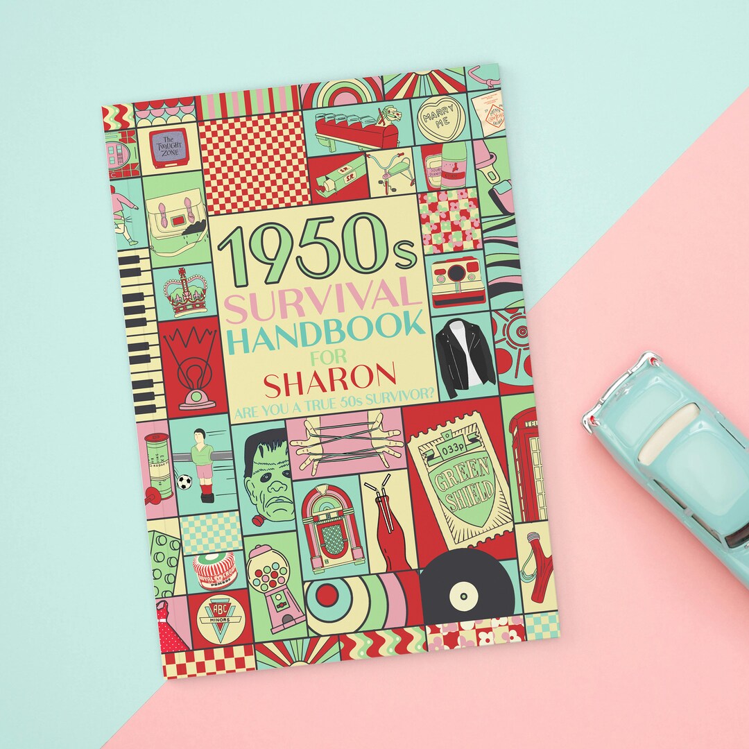 Personalised 1950s Nostalgia Survival Book, UK British Nostalgia Book ...