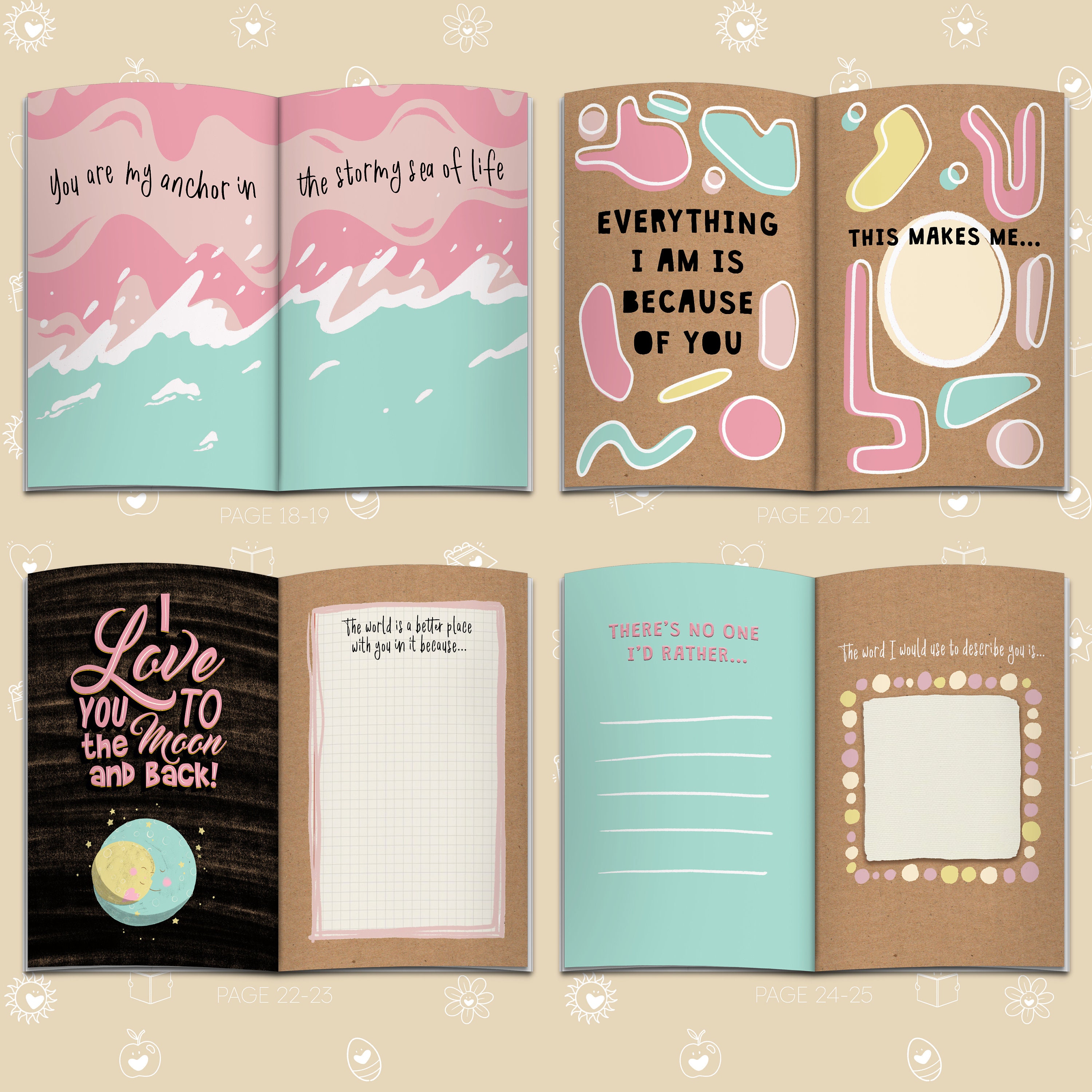 Personalised Fill in With Your Words Book About Mum Fill in - Etsy