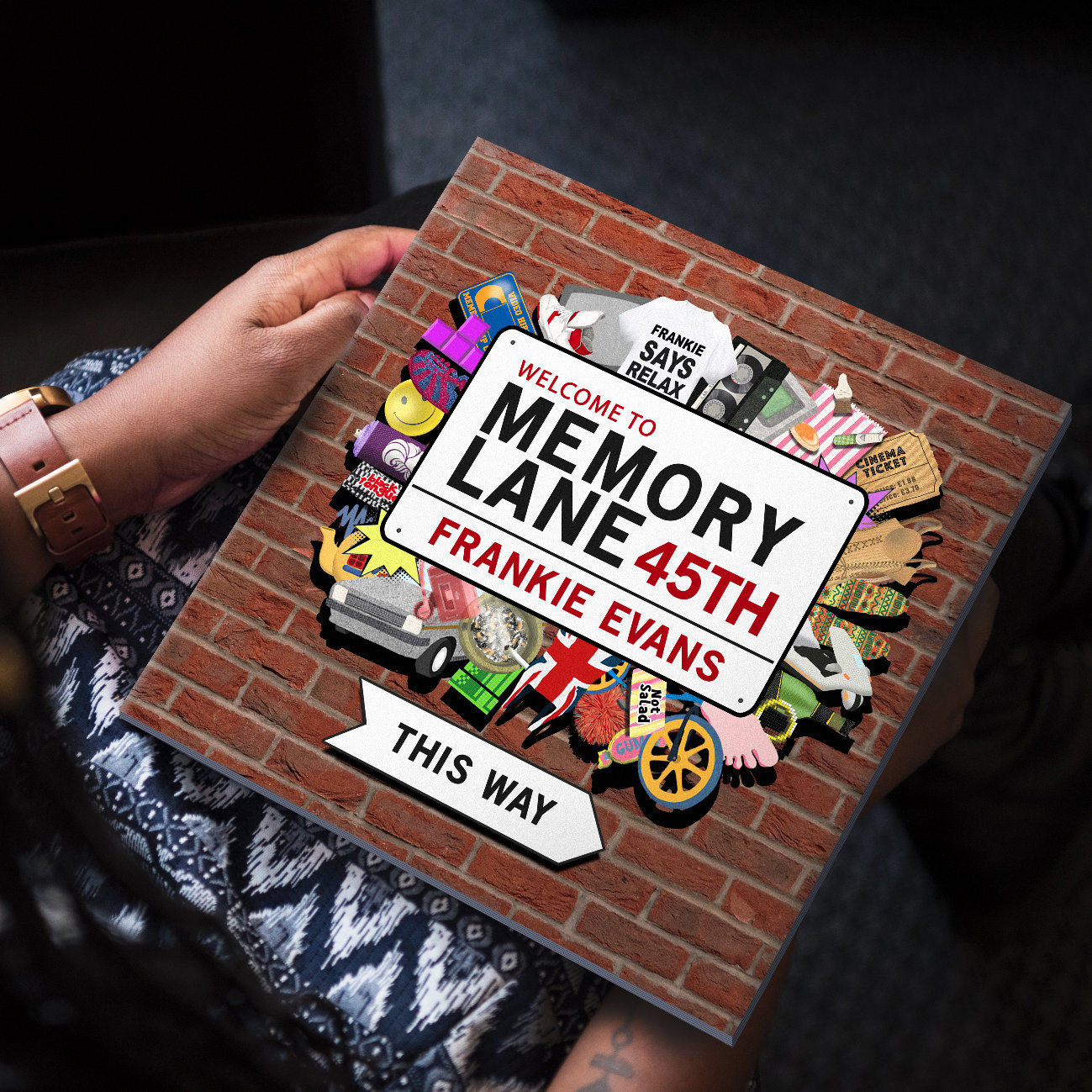 Personalised 45th Birthday Book Memory Lane Birthday Gift - Etsy