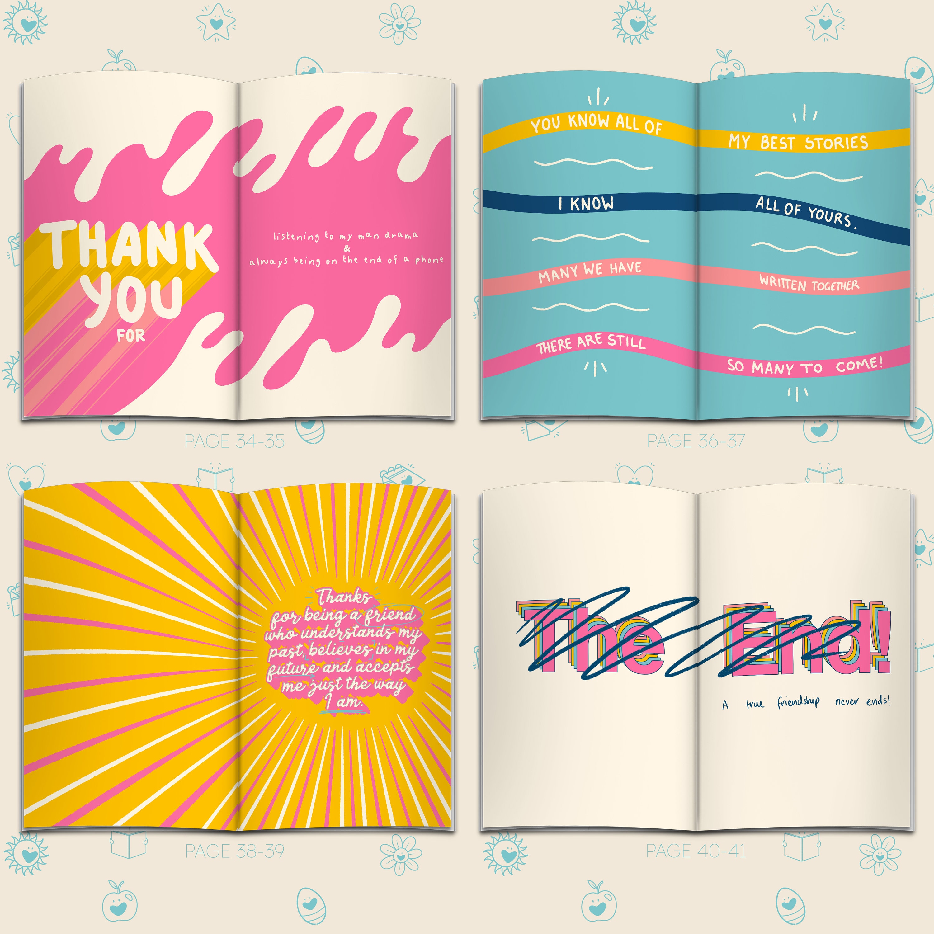 Personalised Friendship Book the Adventures of Us - BFF Friend Gift - Etsy