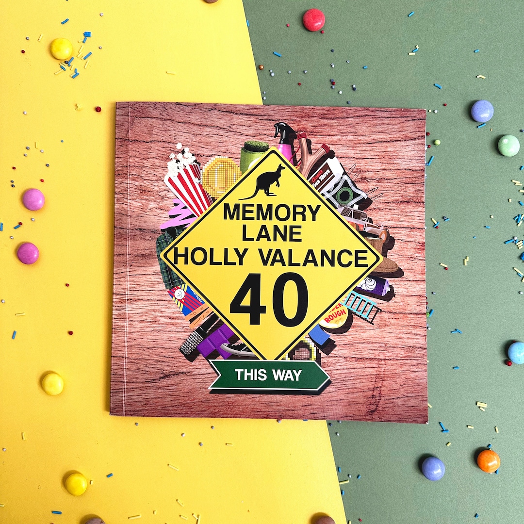 Australia Edition Personalised 40th Birthday Book, Memory Lane Birthday ...