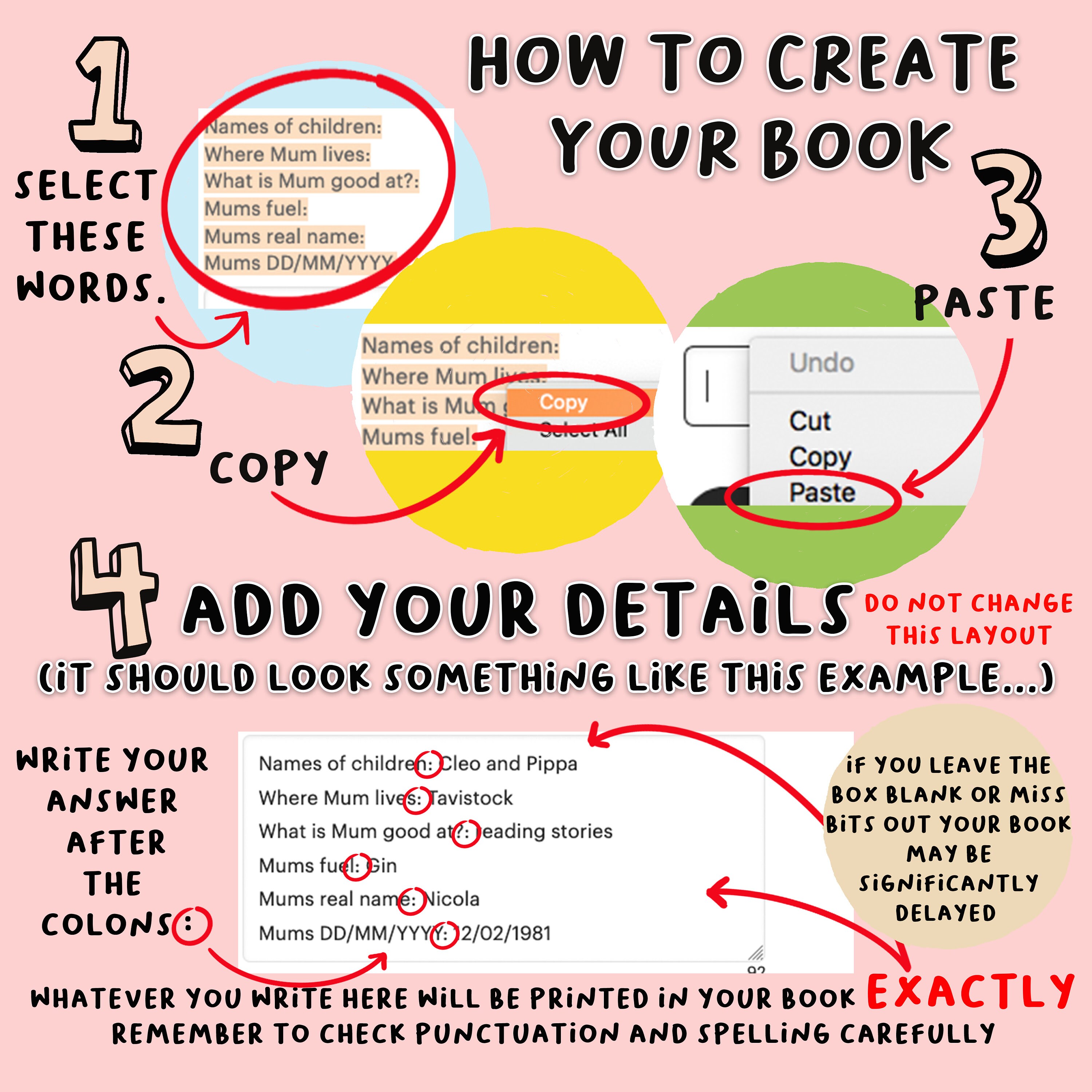 Personalised 'my Mum' Book for Mother's - Etsy UK