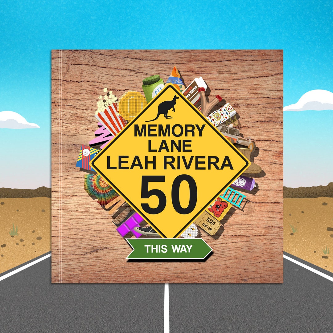 Personalised 50th Birthday Memory Lane Book Australian Edition ...