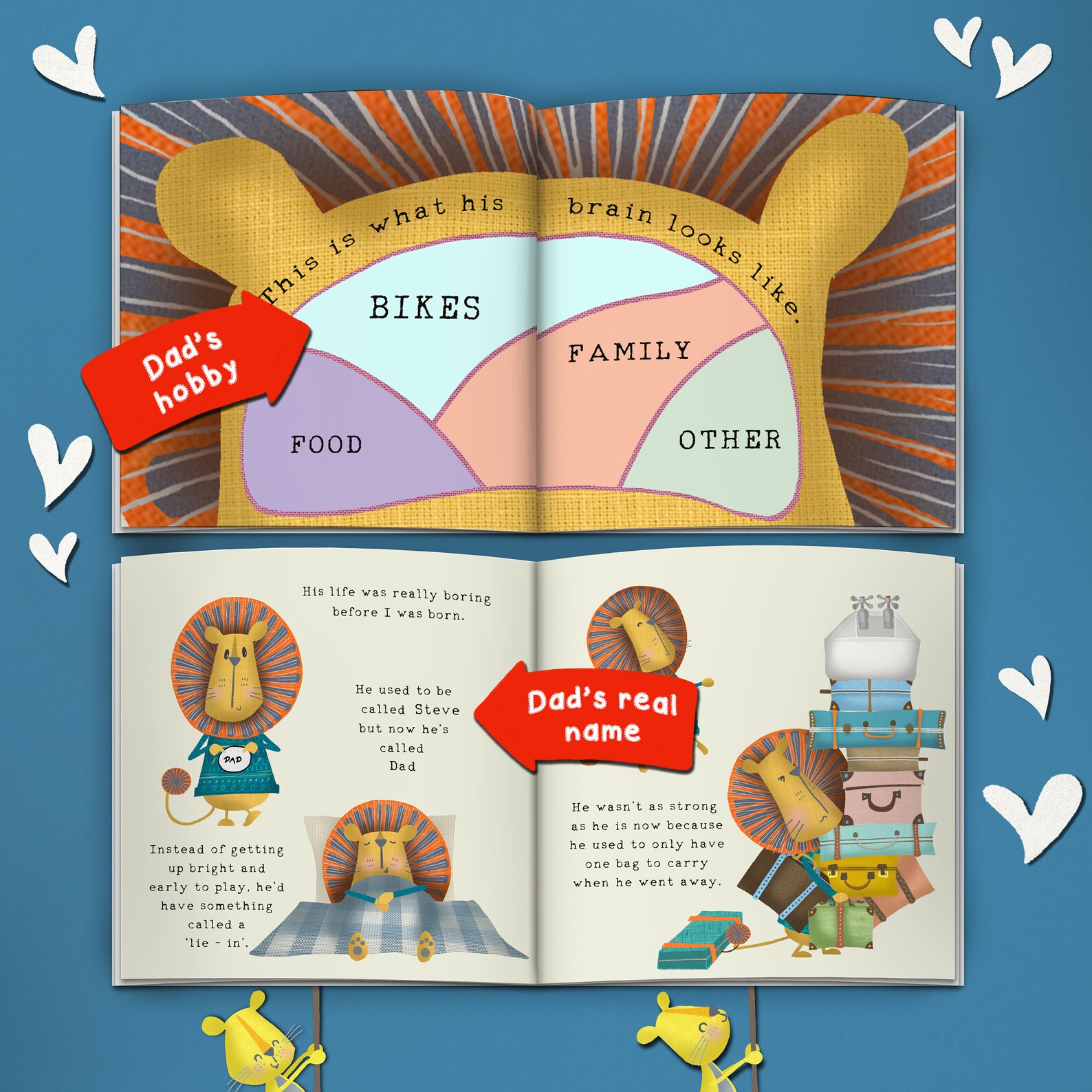 Personalised Dad Book for Father's, Father's Day Gifts, Birthday Gift ...