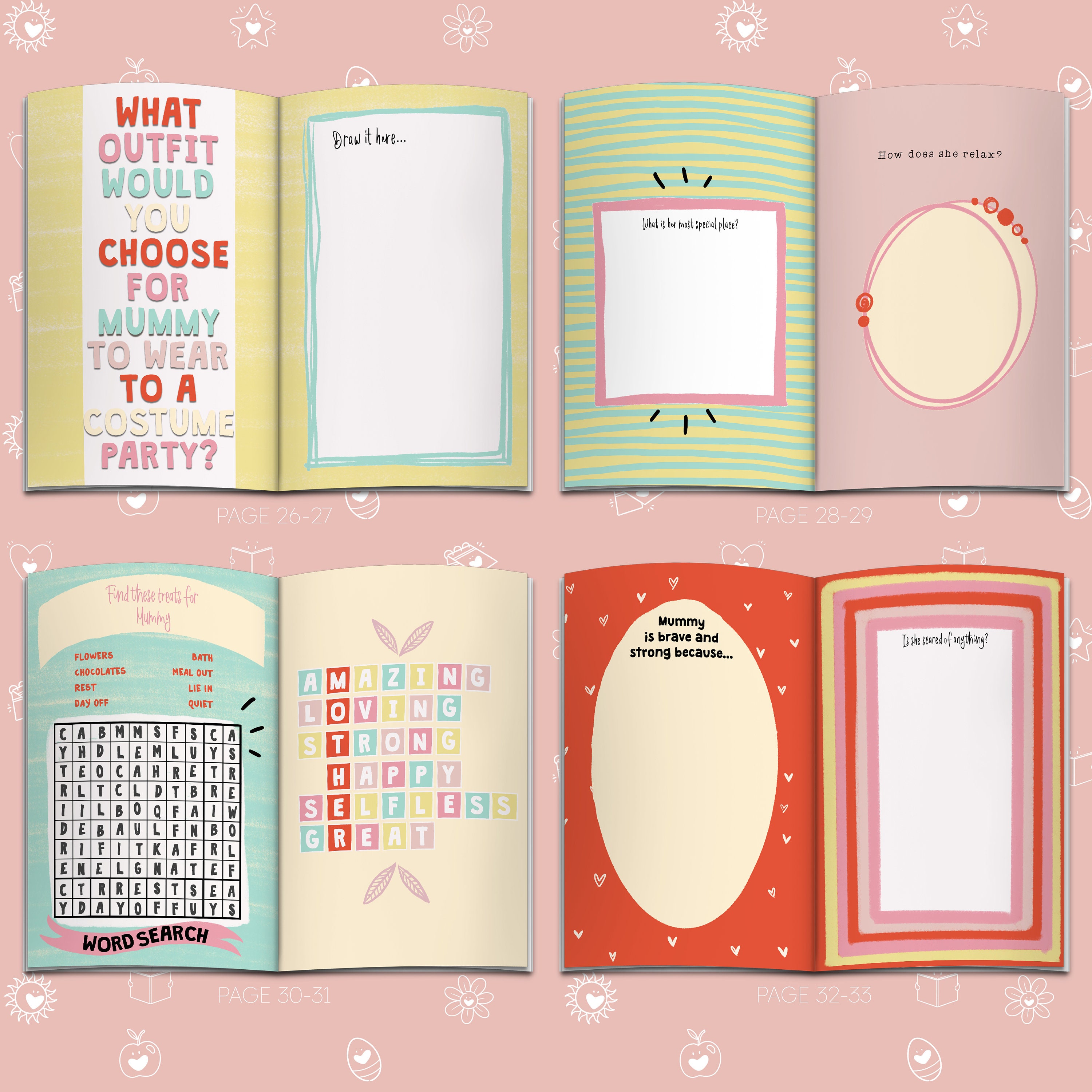 Personalised Fill in With Your Words Book About Mummy Fill in - Etsy