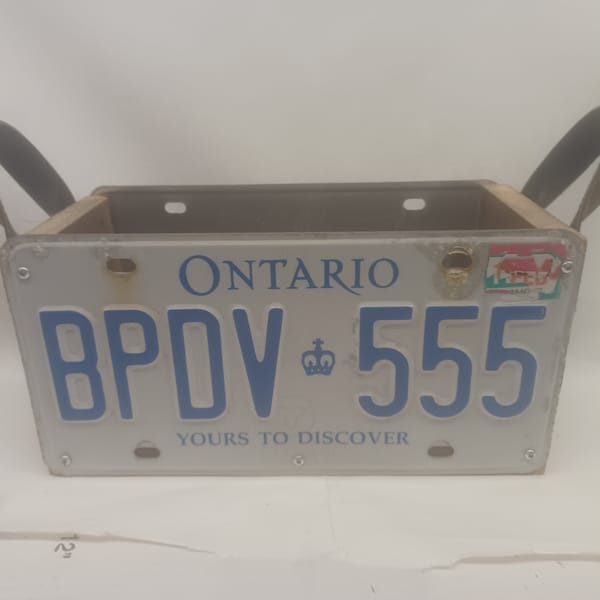 Wood License Plate Box - Etsy