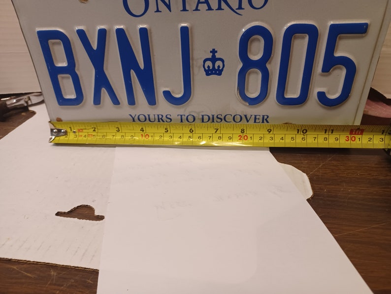 License Plate Box With Leather Handles - Etsy