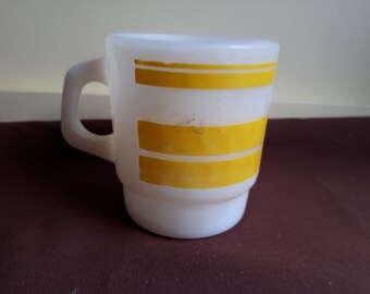 ANCHOR HOCKING Fire King, Coffee Cup Vintage Retro 1970,s - Etsy