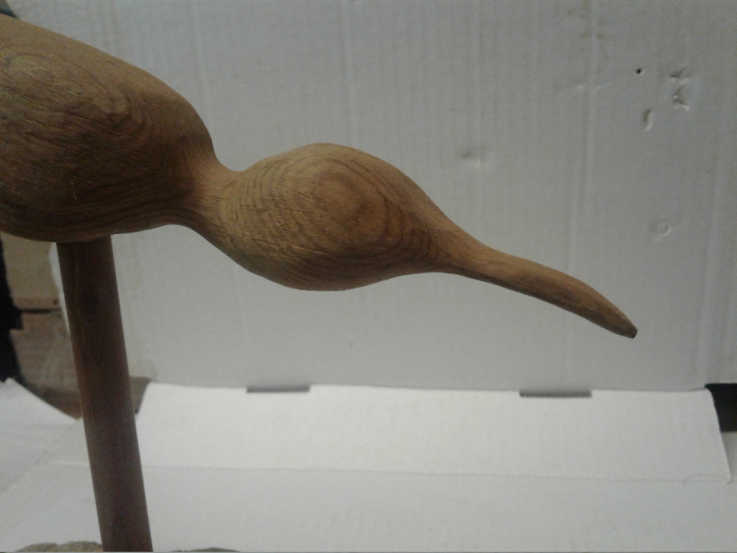 Hand Carved Shorebird on Driftwood Woodcarving Carved Bird - Etsy