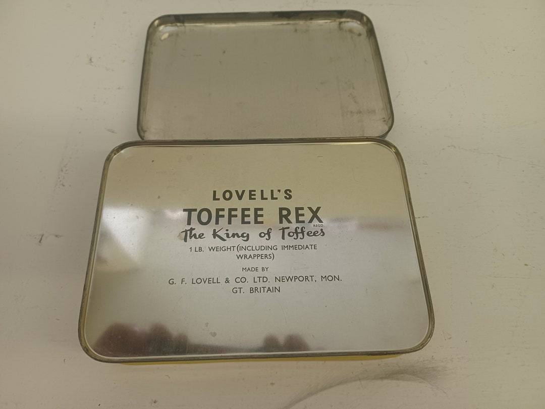 HMY Britannica Lovell Rex Toffee Tin - Etsy