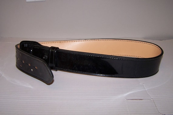 Full Grain Leather Police/Sheriff 2 1/4 Service Belt | Etsy