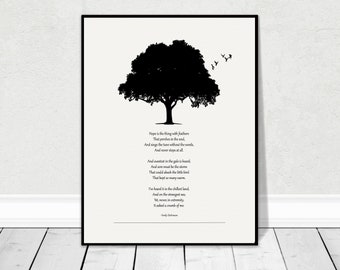 Poem silhouettes | Etsy