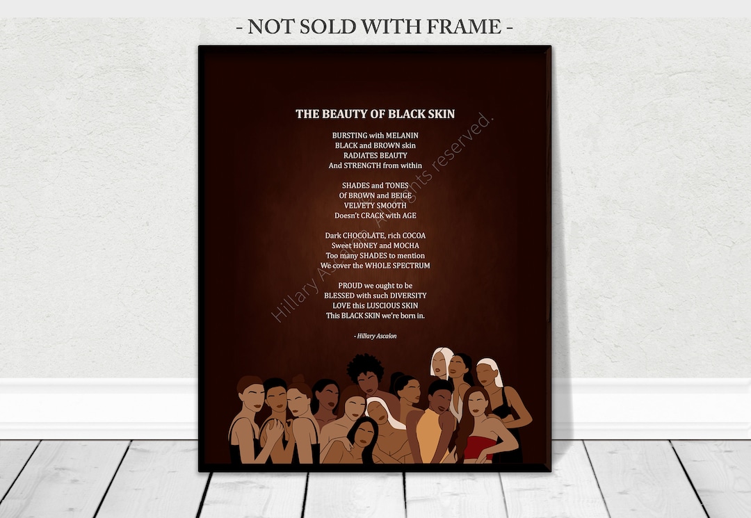 BLACK MELANIN SKIN, Black African American Women, Original Poem the ...