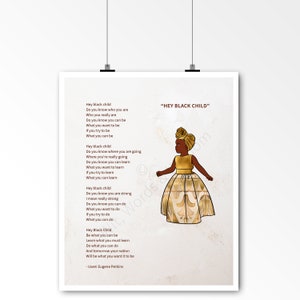 HEY BLACK CHILD Poem, Useni Eugene Perkins, Children's Poems, African ...