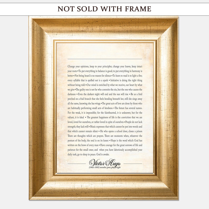 VICTOR HUGO COLLECTION of Inspirational Quotes, Book and Literature ...