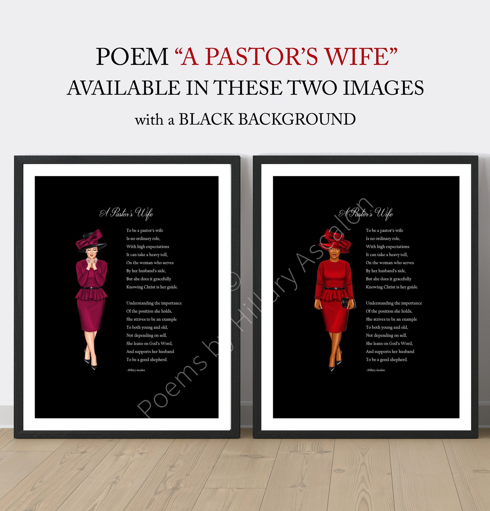 PASTOR, MINISTER'S WIFE, First Lady Appreciation, Christian Prints ...