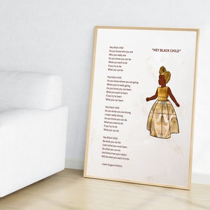 HEY BLACK CHILD Poem, Useni Eugene Perkins, Children's Poems, African ...
