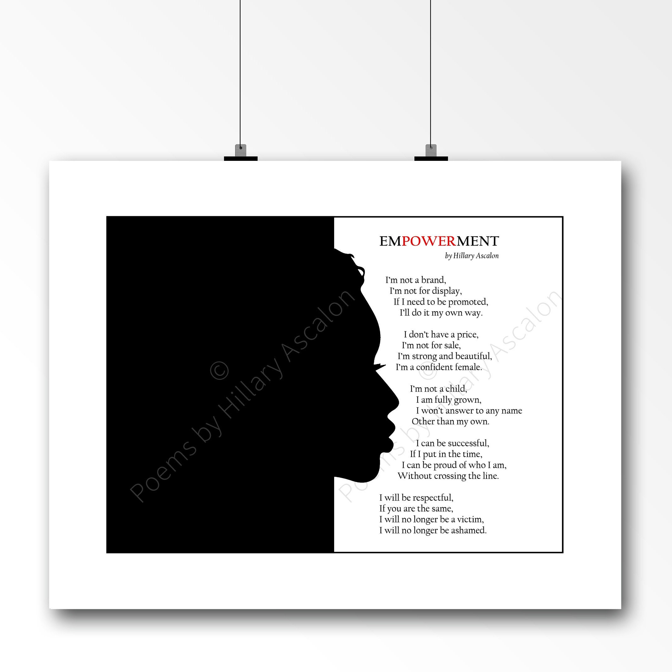 POEM FOR WOMEN, Positive Motivational Inspirational, Girl Power ...